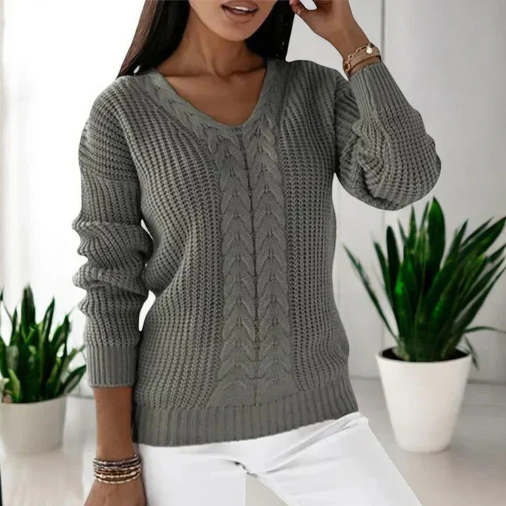 Tessa | Classic V-Neck Sweater – Haute Couture Australia